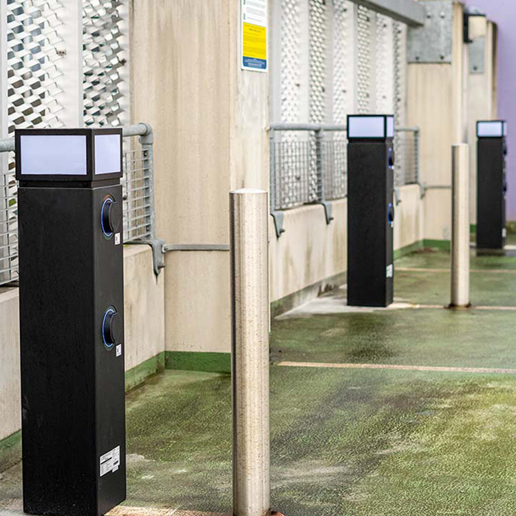 China Dynamic Load Management Pillar EV Charger 7kw 11kw 22kw Level 2 ...